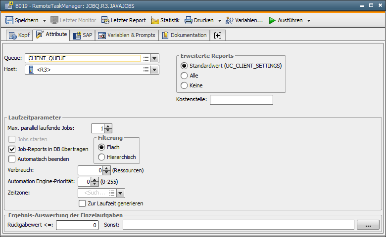 Registerkarte Attribute