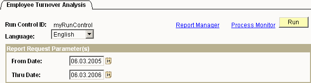 Änderungen in Run Controls