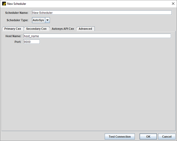 Configuring AutoSys Schedulers (Thick Client)